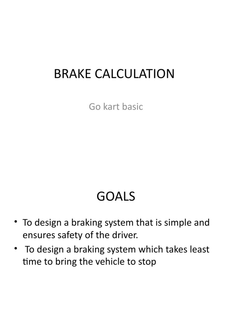 Brake System Design Calculations | PDF | Brake | Lever