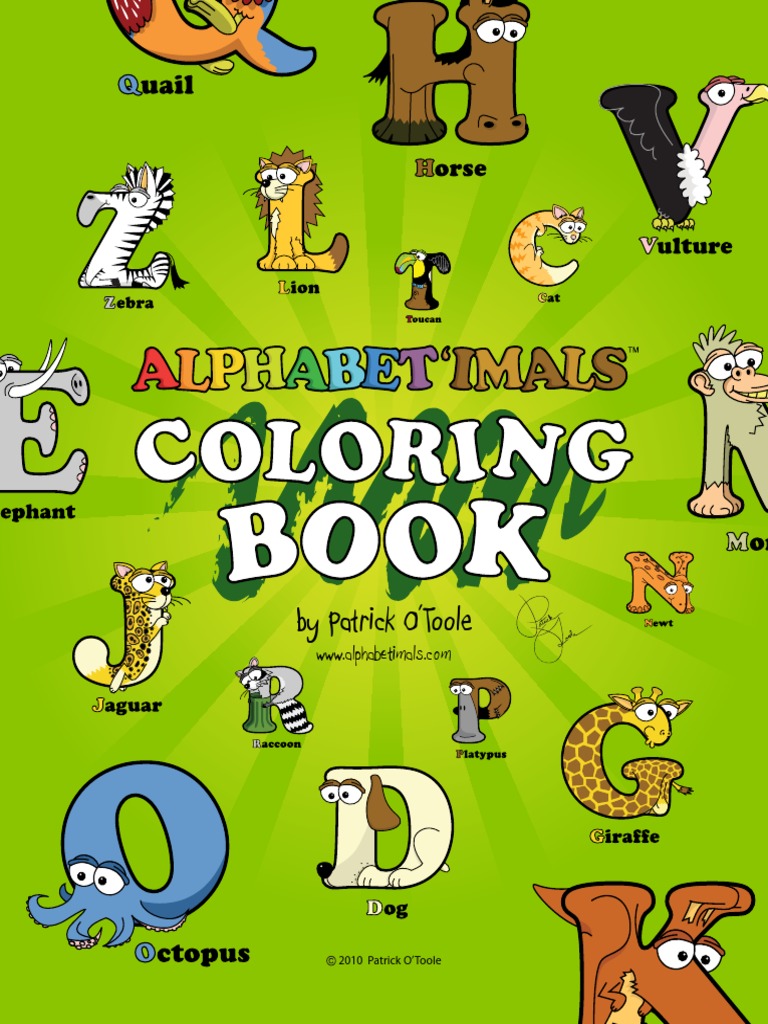 Alphabetimals Coloring Book PDF | PDF
