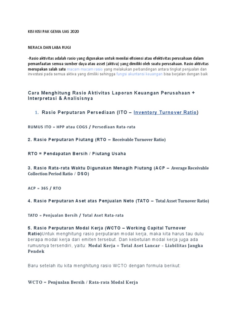 Kisi Kisi Pak Gema Uas 2020 | PDF