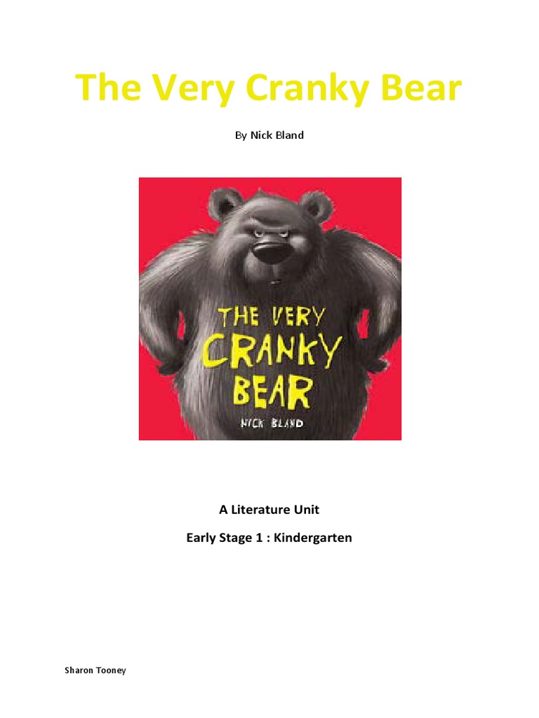 The Very Cranky Bear3 | PDF | Reading Comprehension | Vocabulary