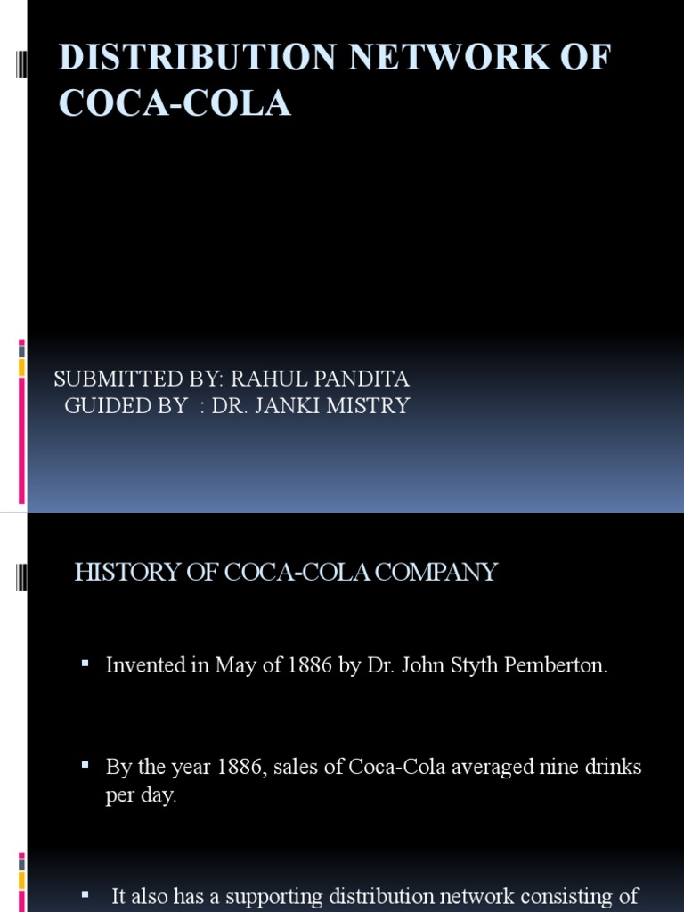 Distribution Network of Coca-Cola | PDF | Coca Cola | Pepsi