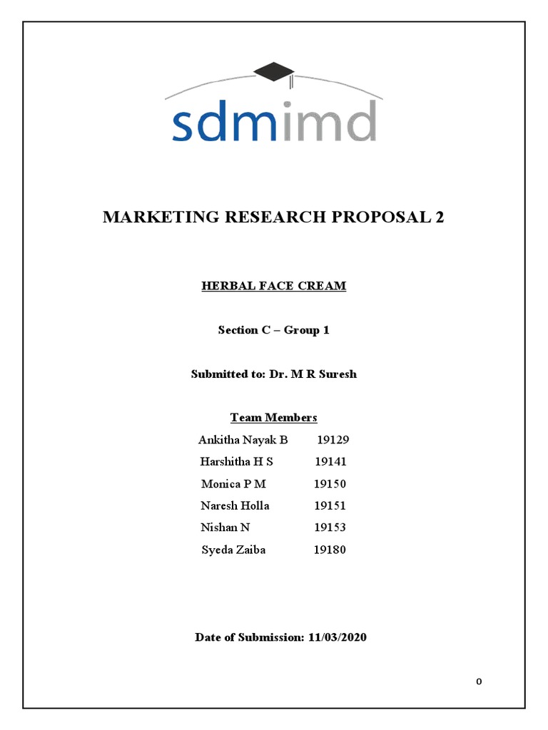 Marketing Research Proposal 2 G1 | PDF | Cosmetics | Brand