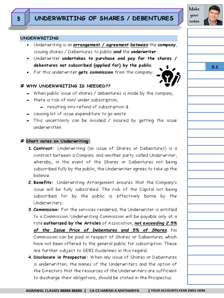 3 Underwriting of Shares | Download Free PDF | Underwriting ...
