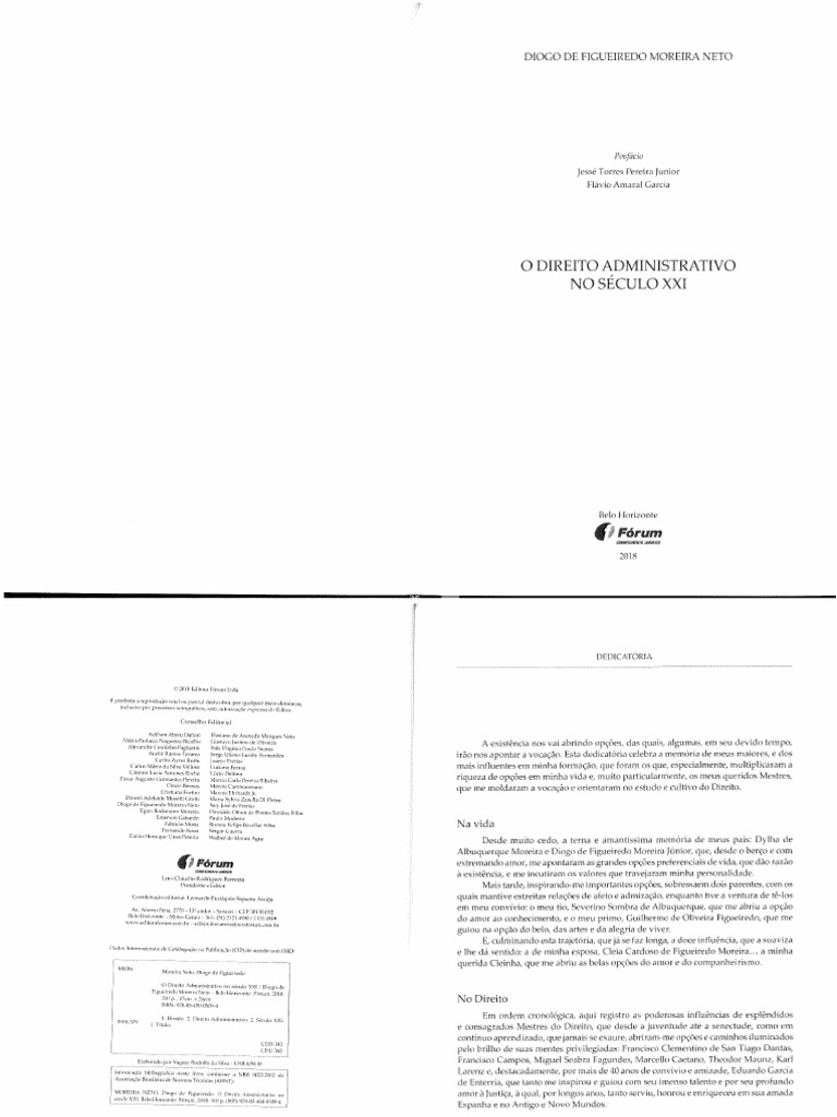 O DIREITO ADMINISTRATIVO NO SÉC. XXI - Diogo de Figueiredo Moreira Neto ...