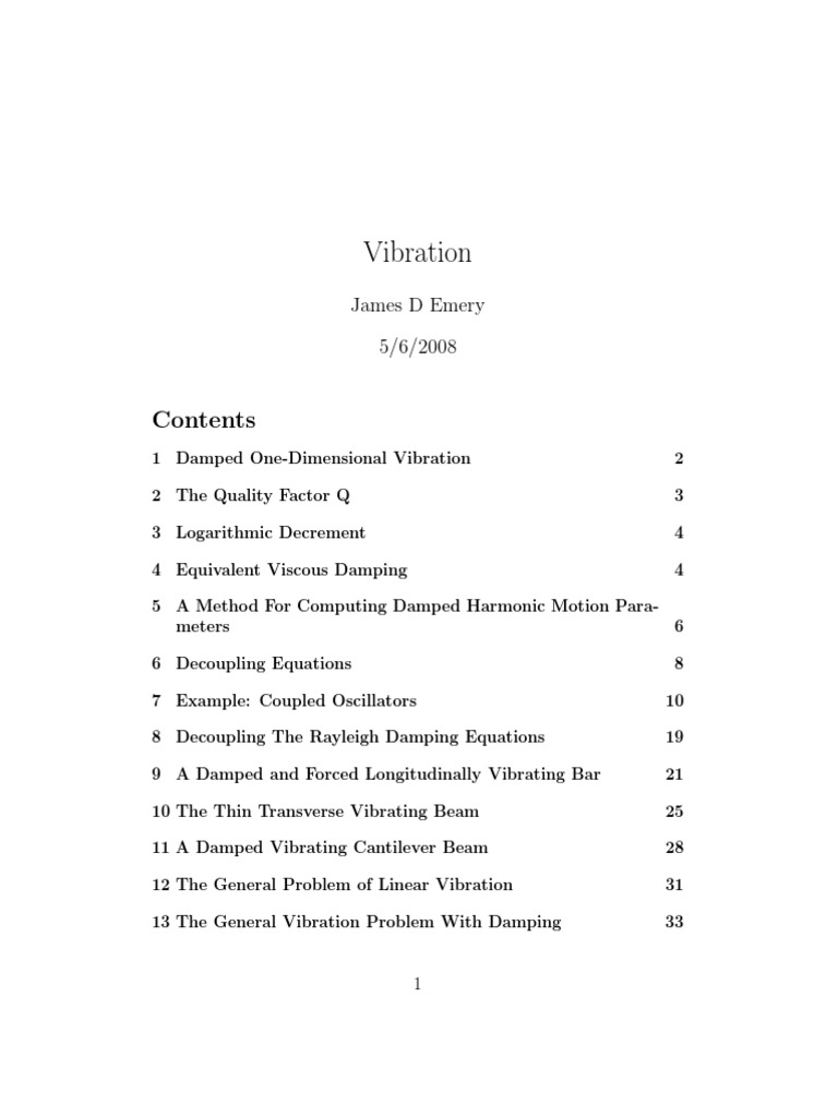 Vibra | PDF | Eigenvalues And Eigenvectors | Applied And Interdisciplinary Physics