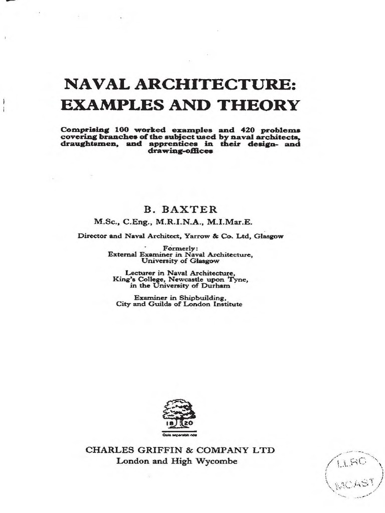 Naval Architecture Examples and Theory PDF | PDF | Mechanical ...