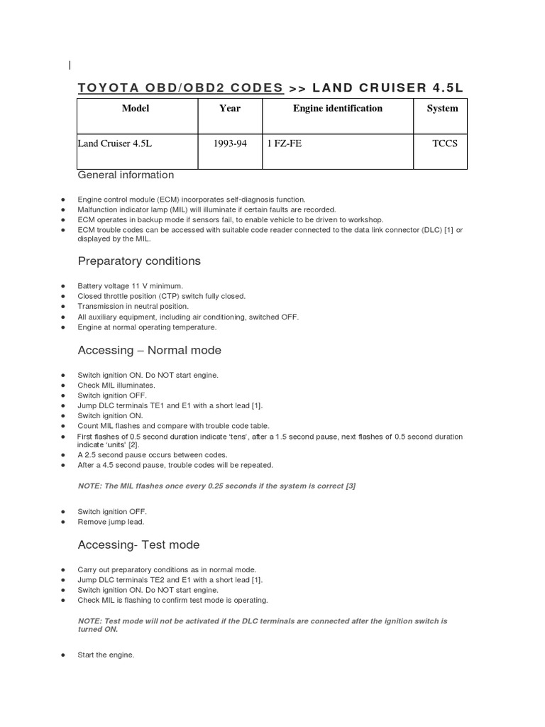 Toyota Obd Codes | PDF | Science & Mathematics | Computers