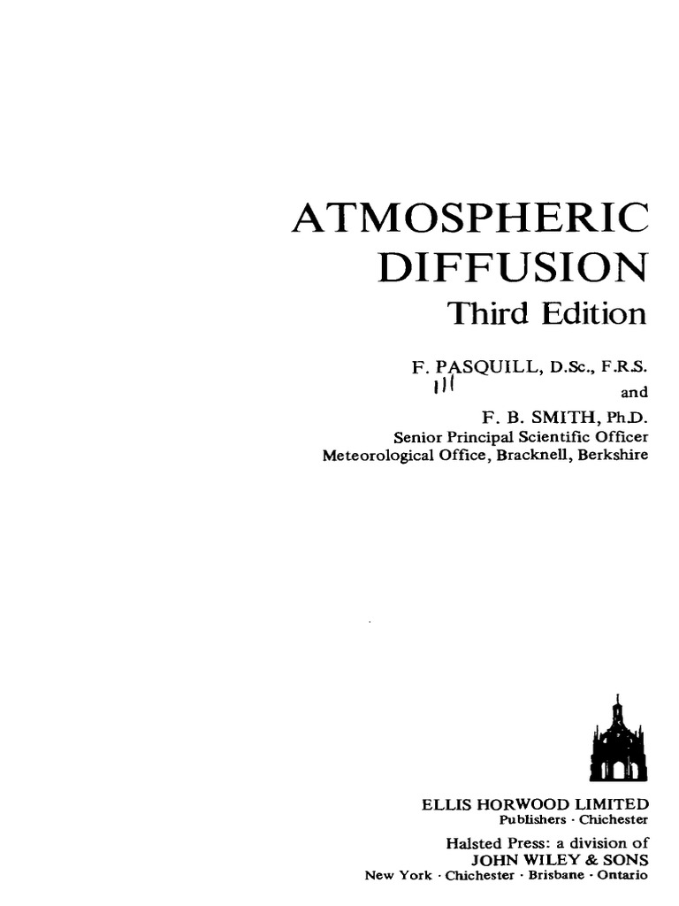 Atmospheric Diffusion by Frank Pasquill, F.B. Smith PDF | PDF