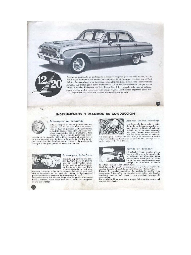 Manual Ford Falcon PDF | PDF