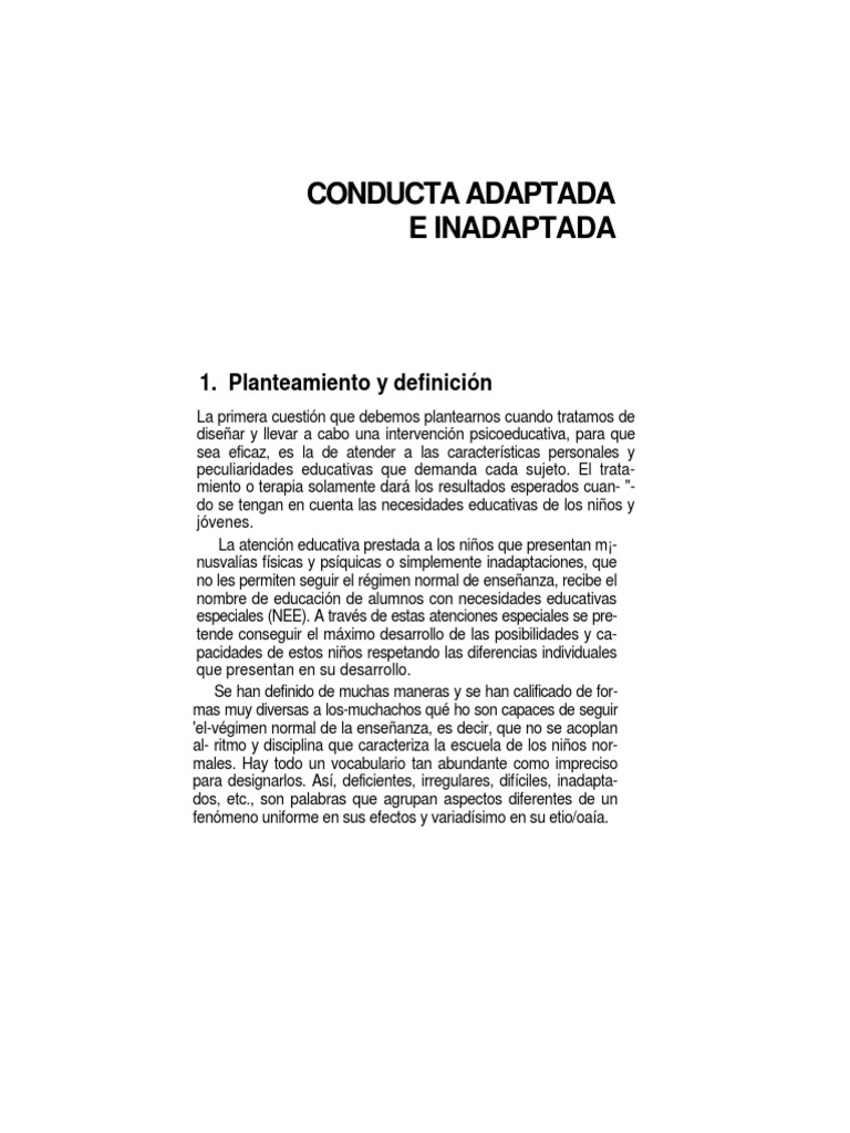 Conducta Adaptada e Inadaptada | PDF | Comportamiento | Herencia
