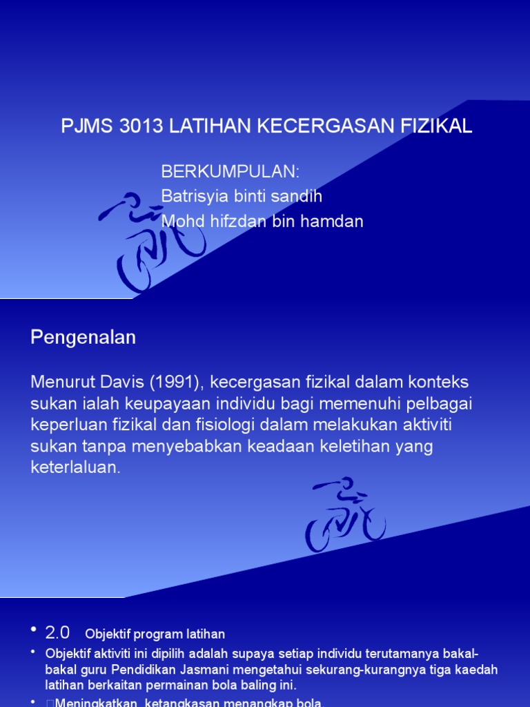 PJMS 3013 Latihan Kecergasan Fizikal | PDF