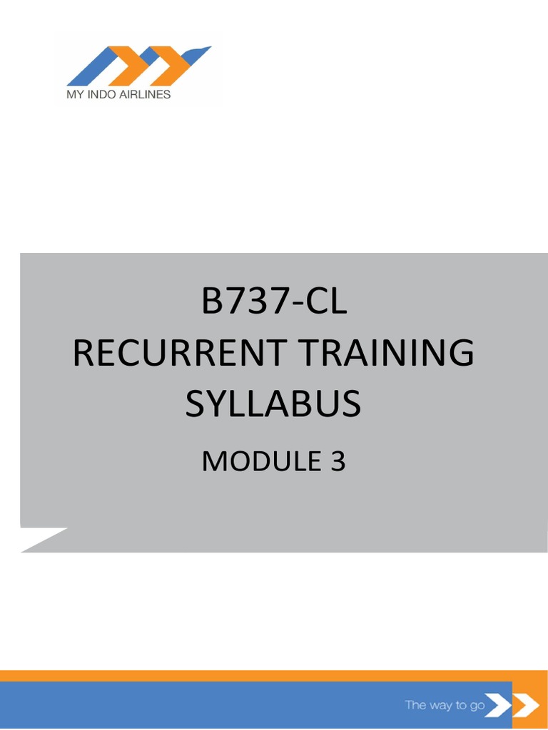 B737-CL Recurrent Syllabus Module 3 MYIA | PDF | Takeoff | Flap ...