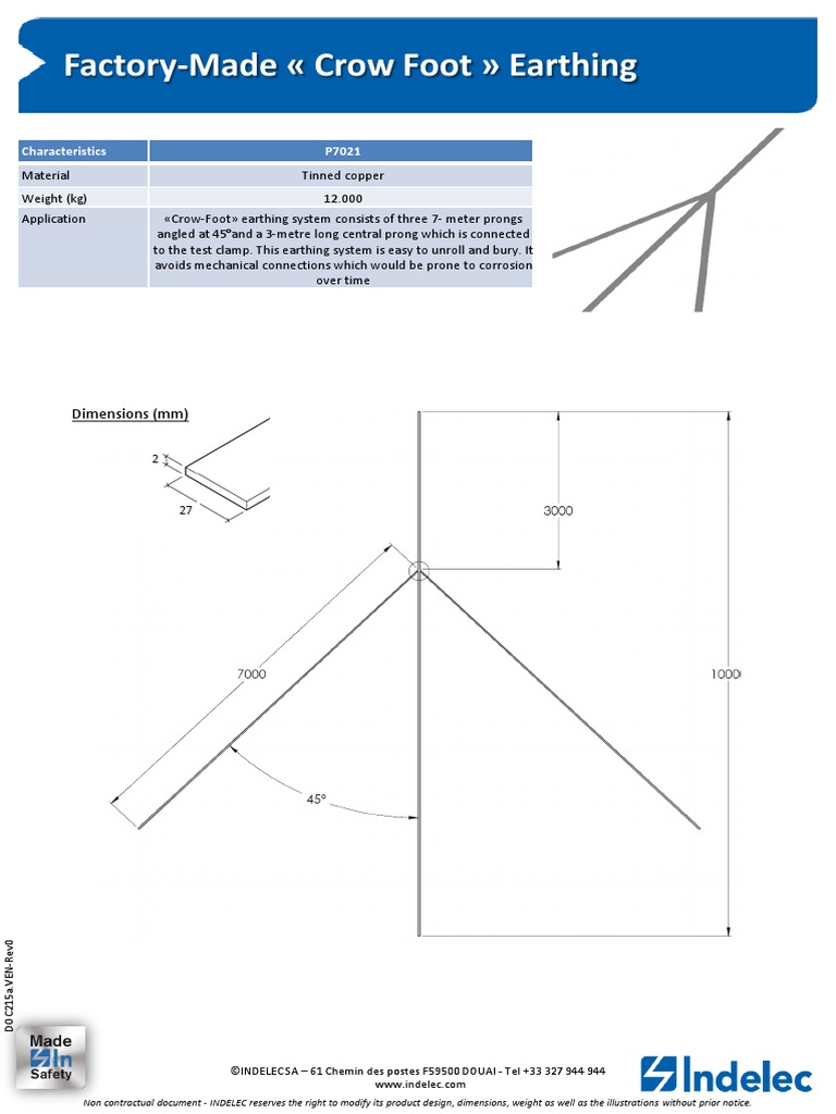 Factory-Made Crow Foot Earthing | PDF