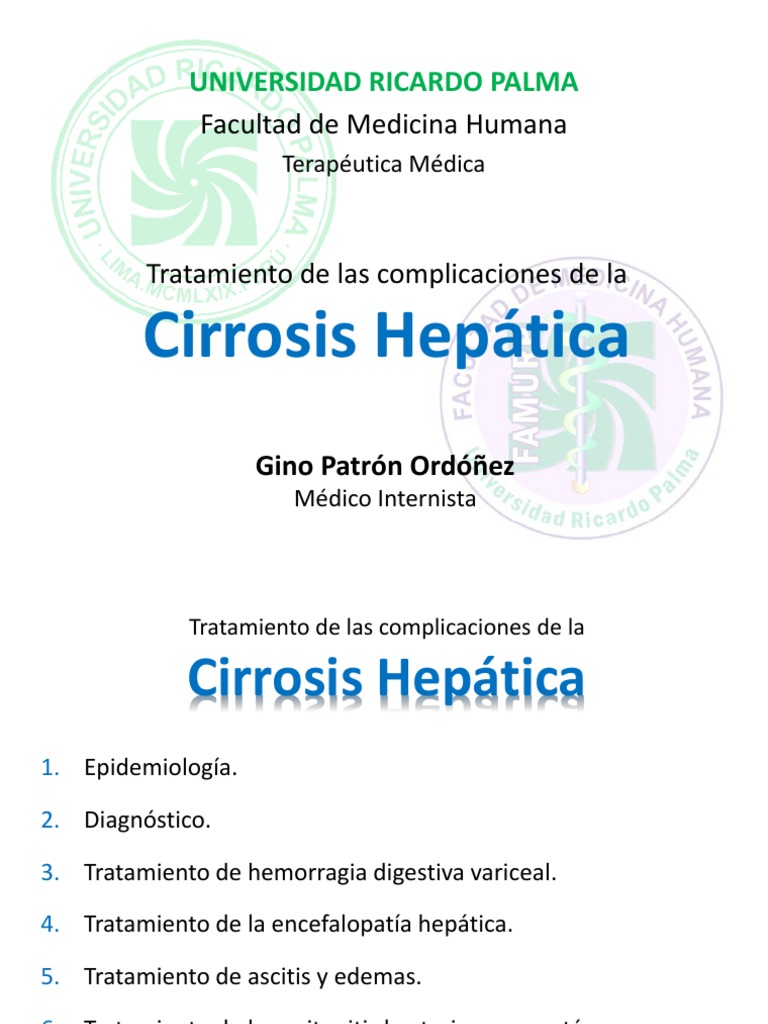 Cirrosis Hepática 2017-II | PDF | Cirrosis | Especialidades Medicas
