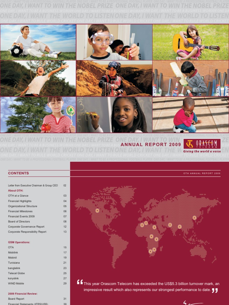 Orascom Telecom Holding Annual Report 2009 | PDF | Companies | Corporations