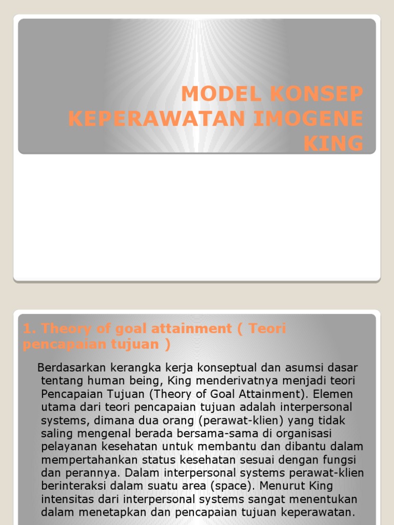 Model Konsep Keperawatan Imogene King | PDF