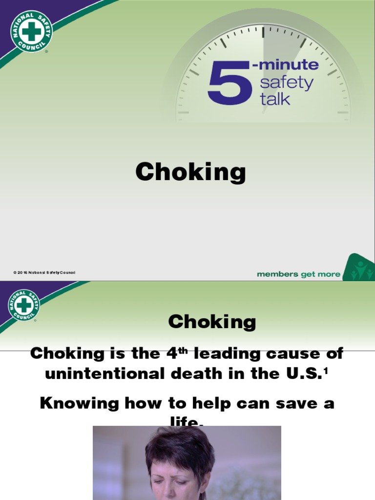 Choking | PDF | Survival Skills | Emergency Medical Services
