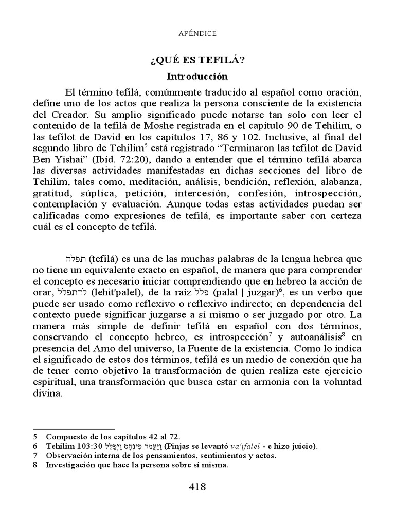 Comprendiendo la Tefilá: Su Significado | PDF | Religión y espiritualidad
