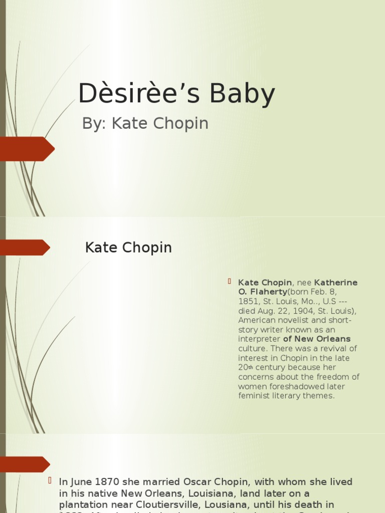 Desiree's Baby (Junrex) | PDF