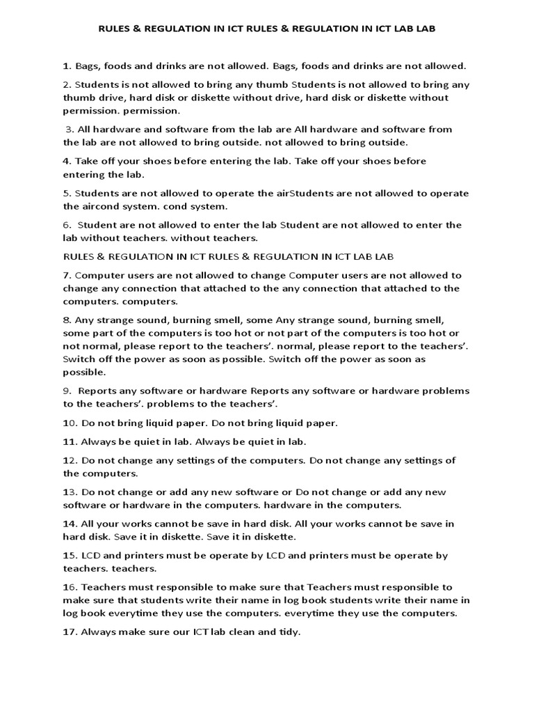 Rules and Regulation in ICT | PDF