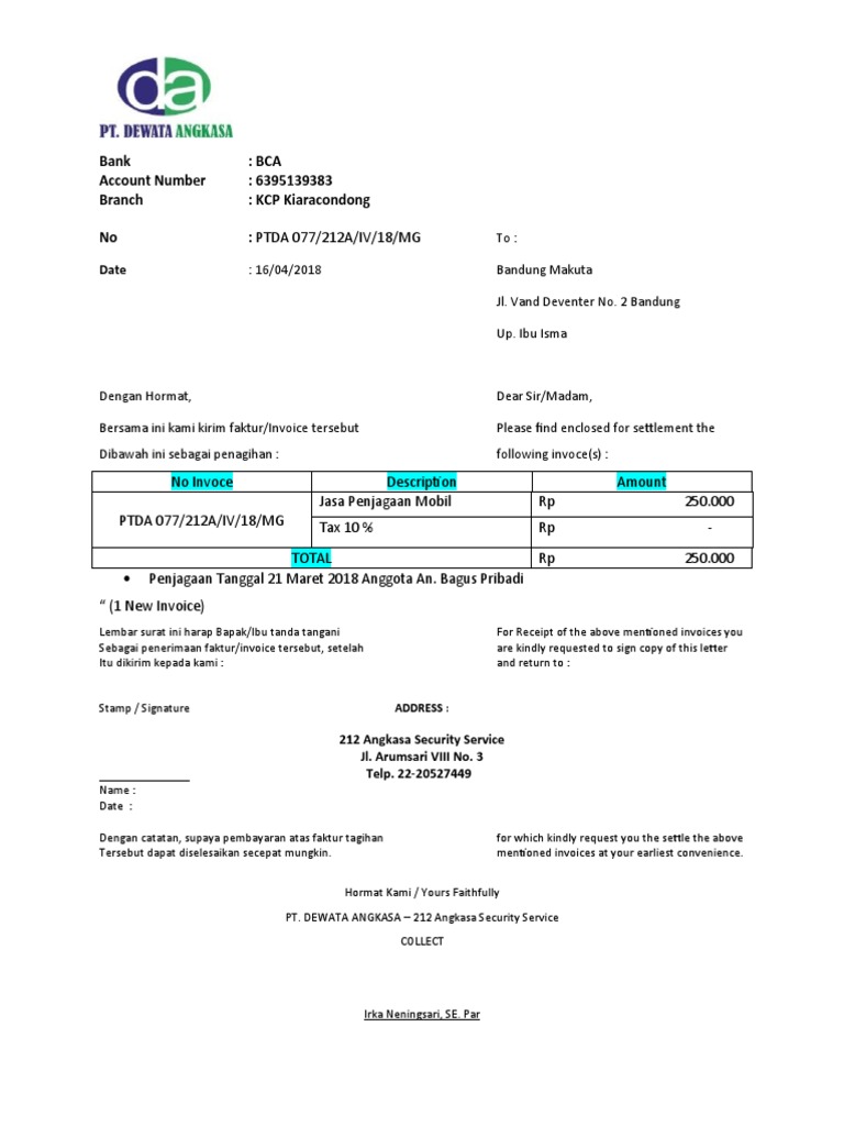 Contoh Invoice | PDF