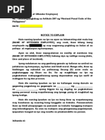 Sample - Notice To Explain Tagalog | PDF