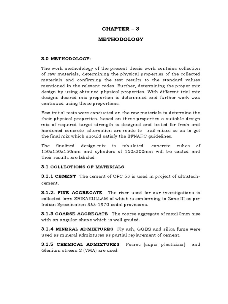 Chapter 3 Methodology | PDF | Concrete | Construction Aggregate