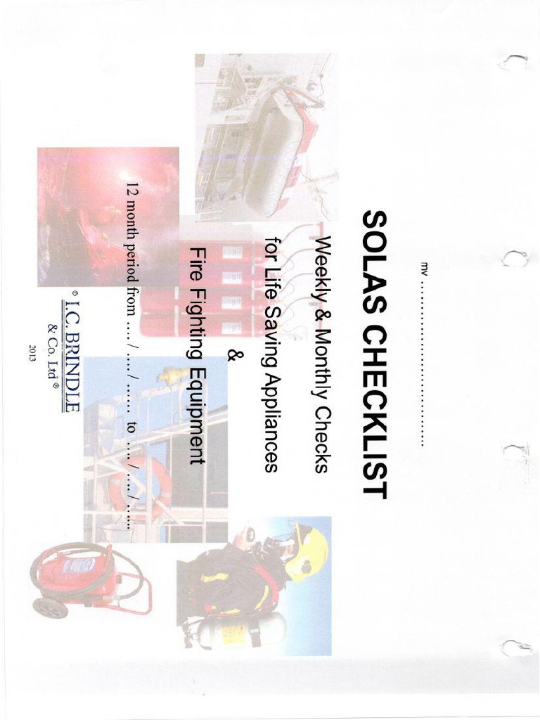 Solas Cheklist Lsa & Lfa-2 PDF | PDF