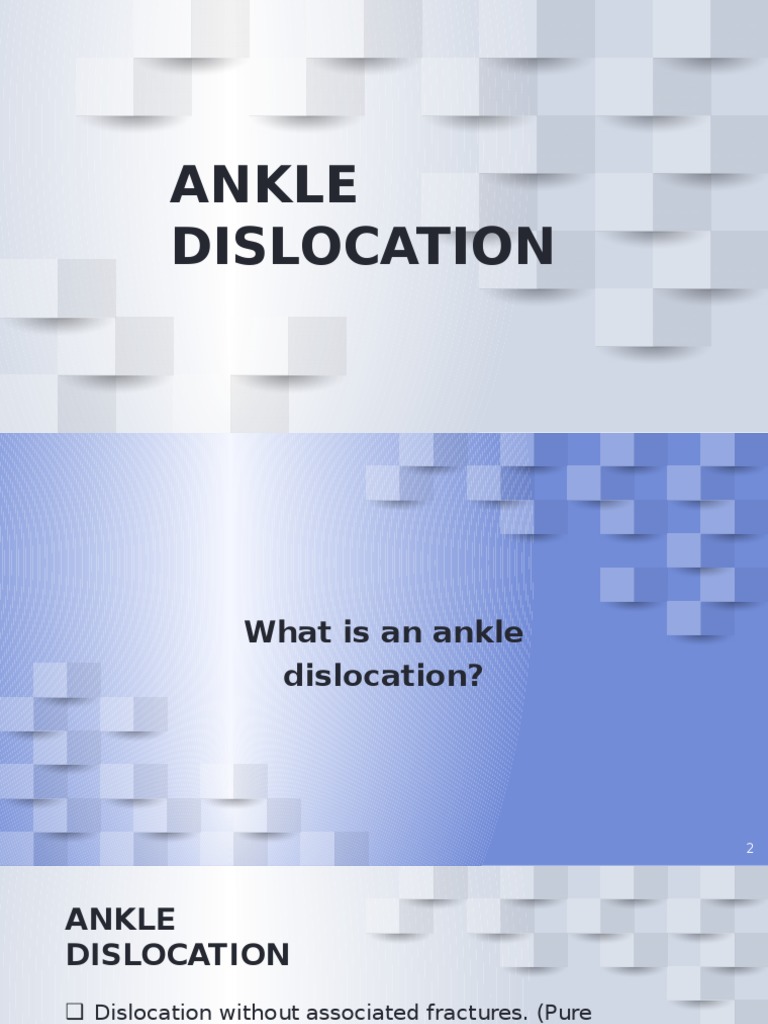 Ankle Dislocation | PDF | Color | Graphic Design