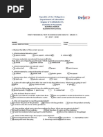Grade 4 Periodical Test Matatag Science 4 - Q4 | PDF | Sun | Cloud