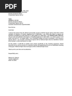 Sample Application Letter For Deped | PDF | Teachers | Schools