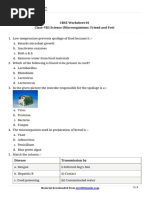 Multiple Choice Questions Class 5 Science | PDF | Seed | Bacteria