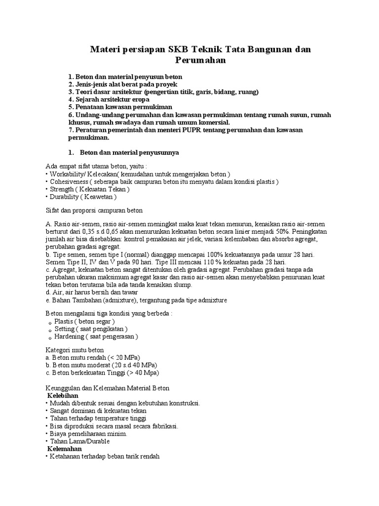 Rangkuman Materi SKB | PDF