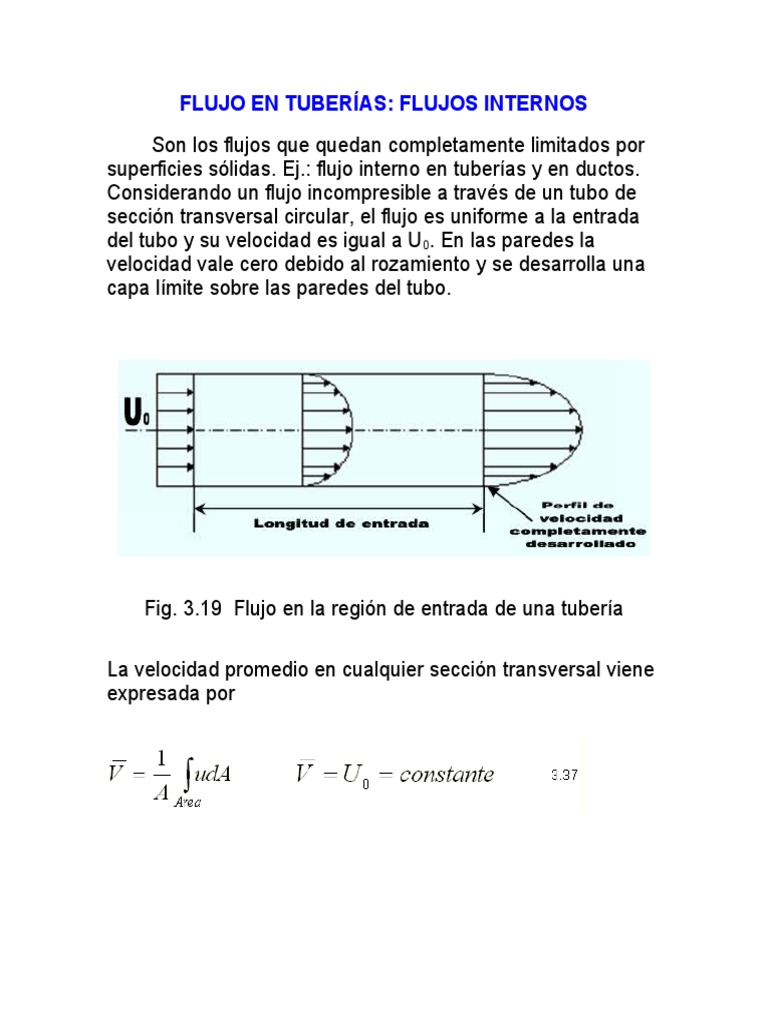 Flujo en Tuberías | PDF | Ciencias fisicas | Mecánica de Medios Continuos