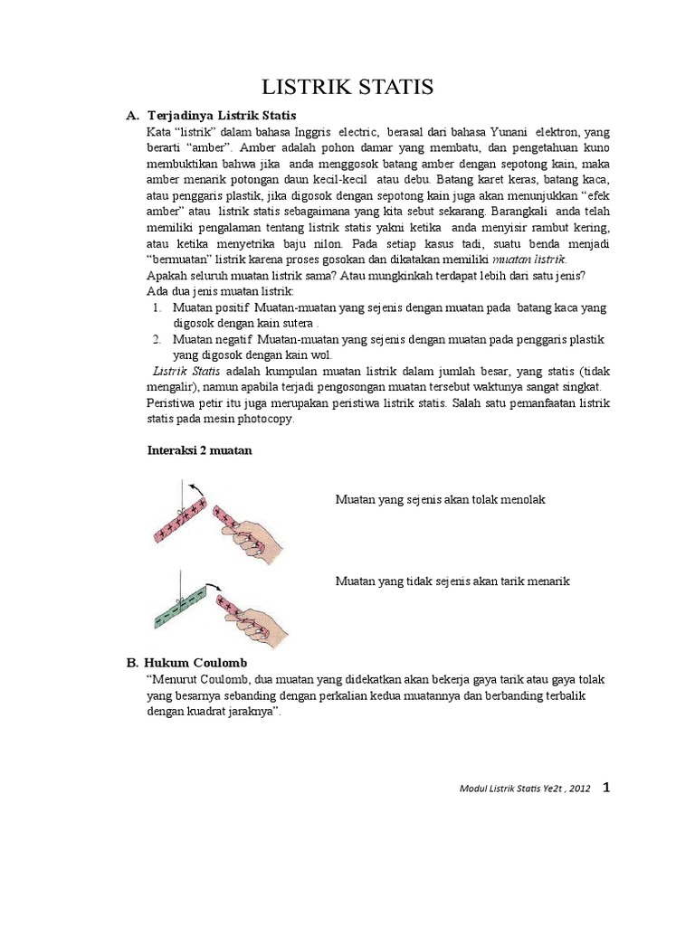 Listrik Statik | PDF