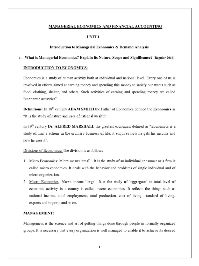 Mefa Unit 1 1 PDF | PDF | Demand | Demand Curve