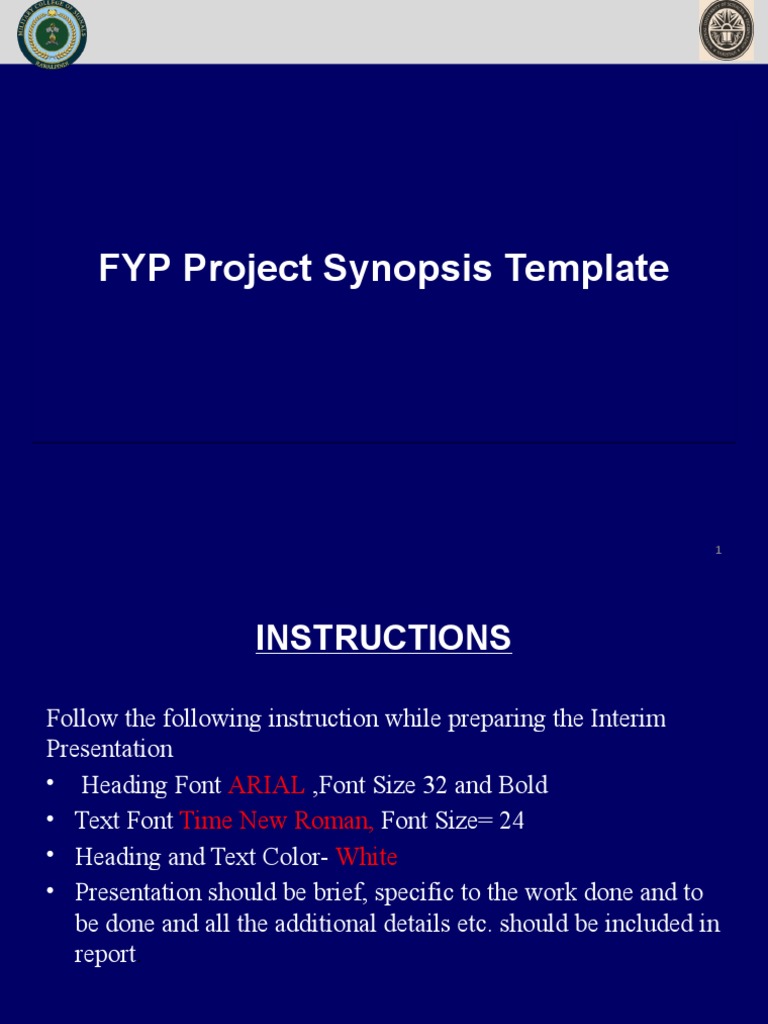 FYP Synopsis Template | PDF