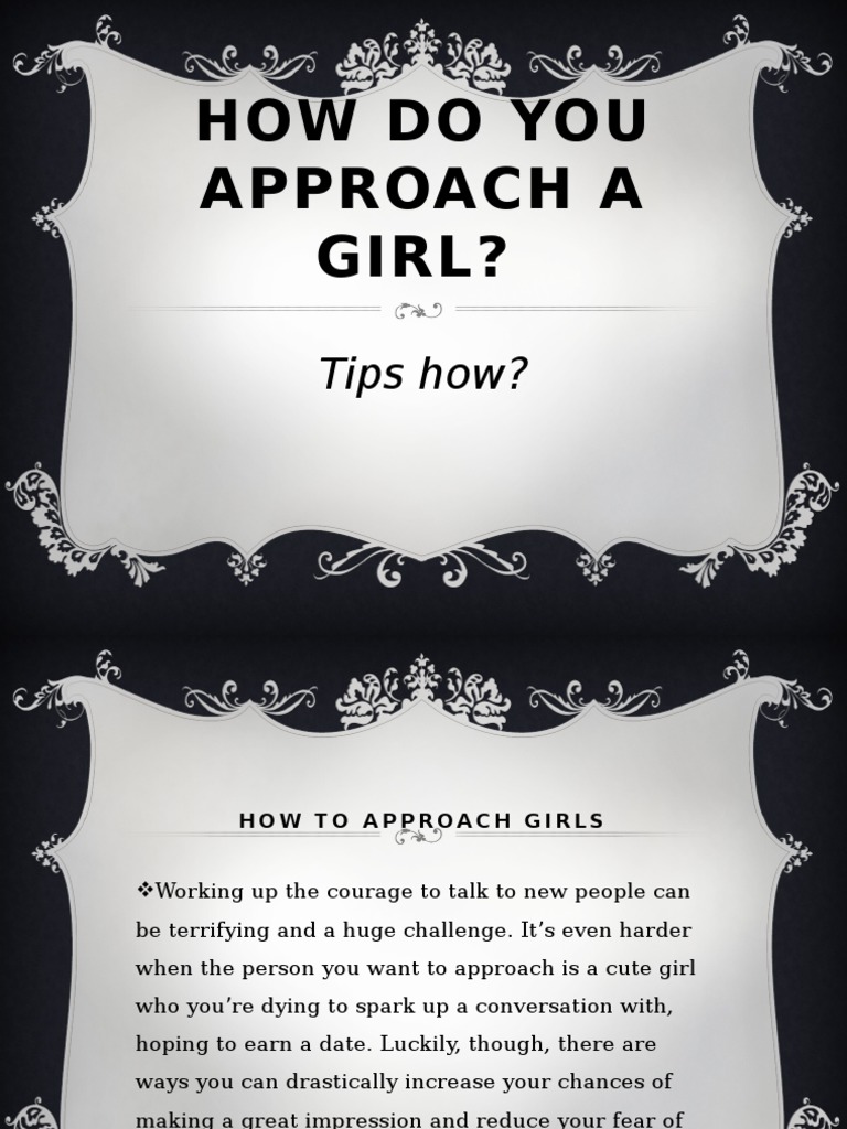 How Do You Approach A Girl | PDF