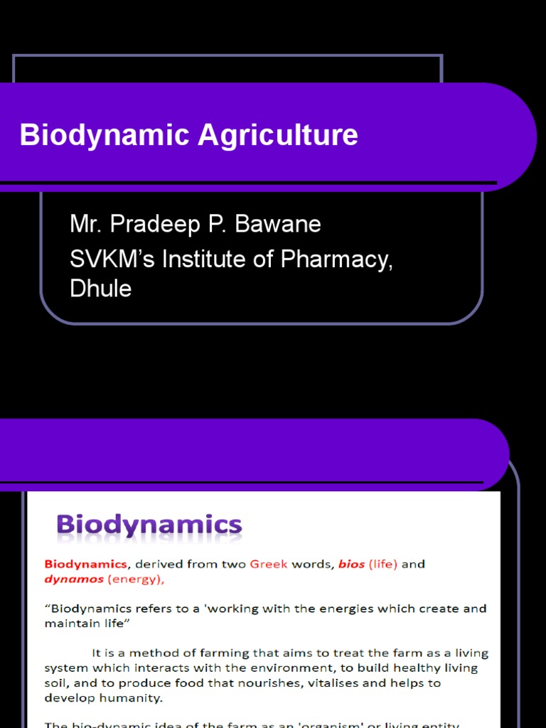 Biodynamic Agriculture | PDF