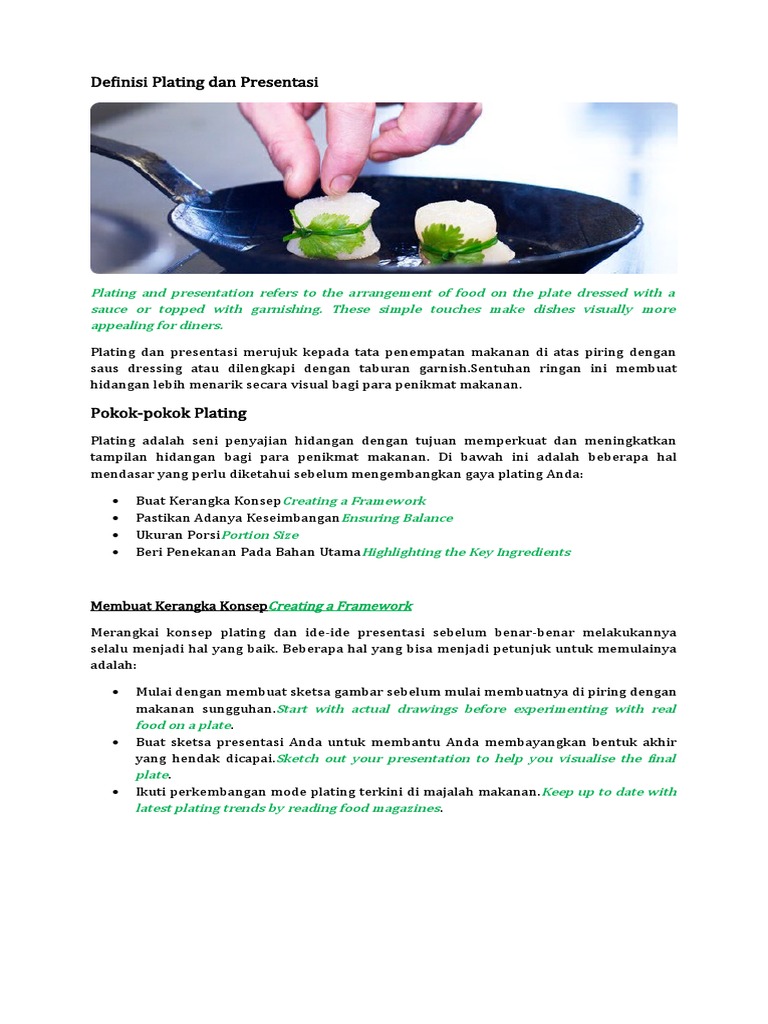 Definisi Plating Dan Presentasi | PDF