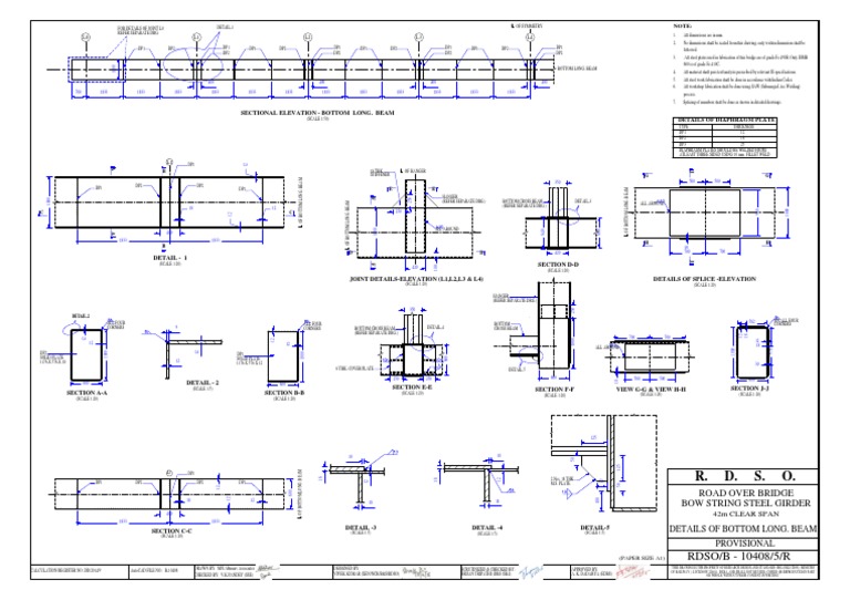 42 M Bow String Girder-10408-5-R PDF | PDF | Welding | Construction