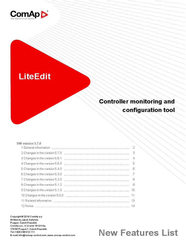 LiteEdit 5 7 0 New Features | PDF | Version Control | Documentation