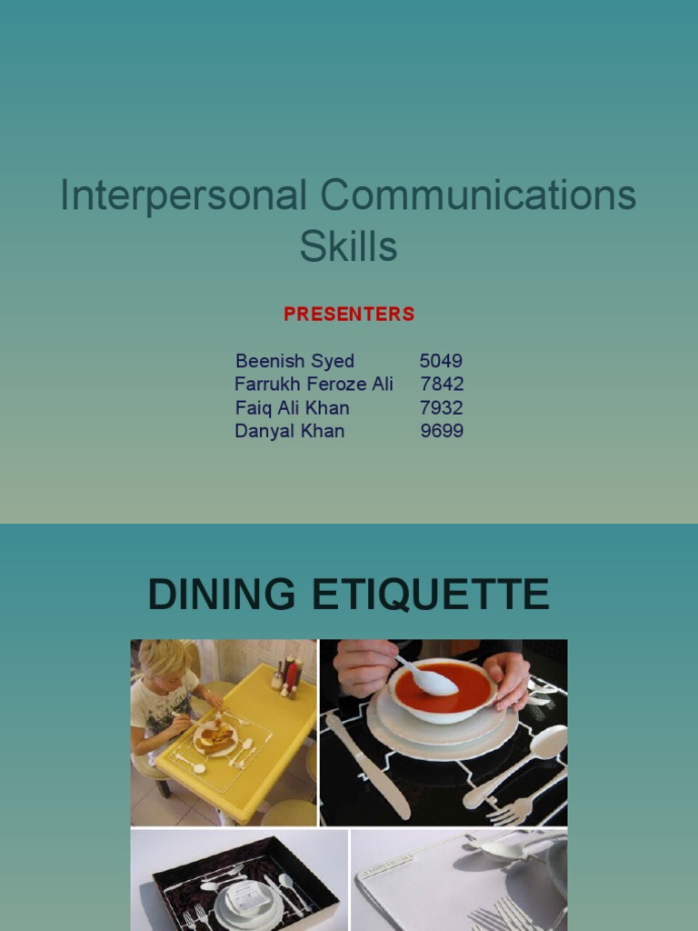 Dining Etiquettes | Download Free PDF | Tableware | Language Orthographies