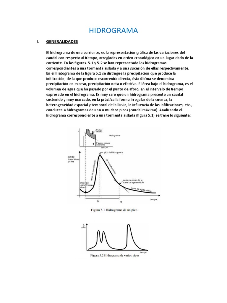 HIDROGRAMA | PDF | Agua subterránea | Precipitación