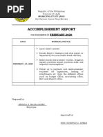 Job Order Accomplishment Report | PDF