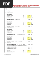 Calculation of Pipe Support | PDF | Beam (Structure) | Bending