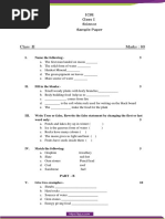 ICSE Class 4 Science Sample Paper PDF | PDF | Plants | Gases