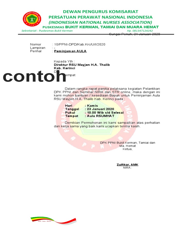 Contoh KOP SURAT DPK | PDF