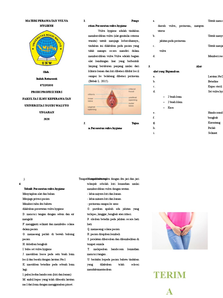 Leaflet Vulva Hygiene | PDF