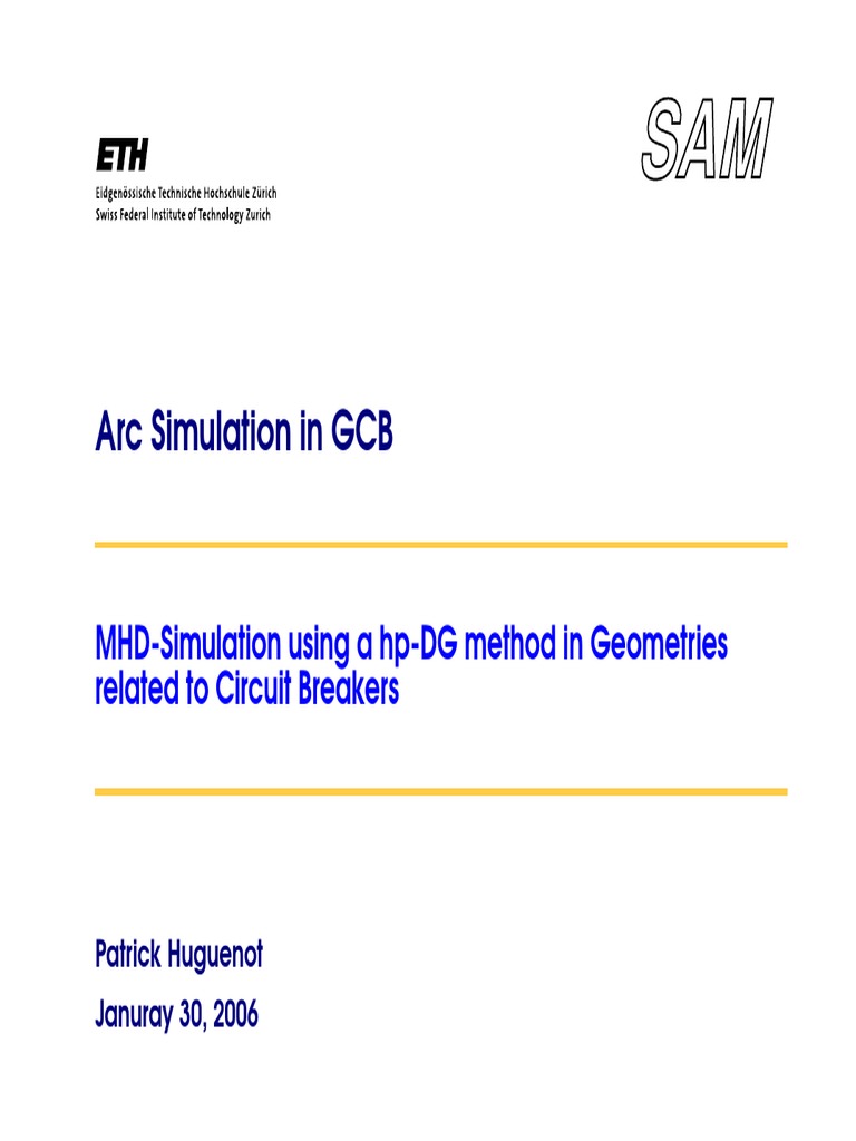 Arc Simulation in GCB | PDF | Magnetohydrodynamics | Electric Generator